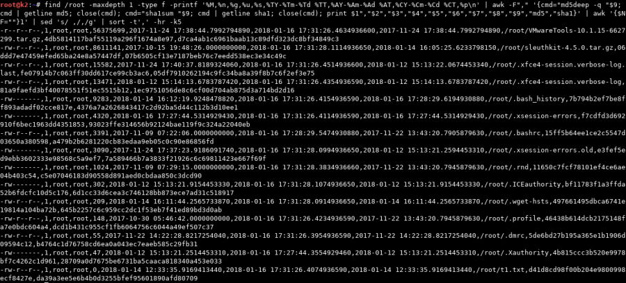 Generating File System Listings From The Command Line With Full Macb Timestamps And Hashes