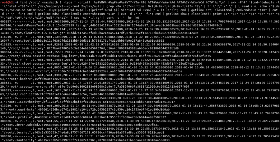 Generating File System Listings from the Command Line (with Full MACB ...